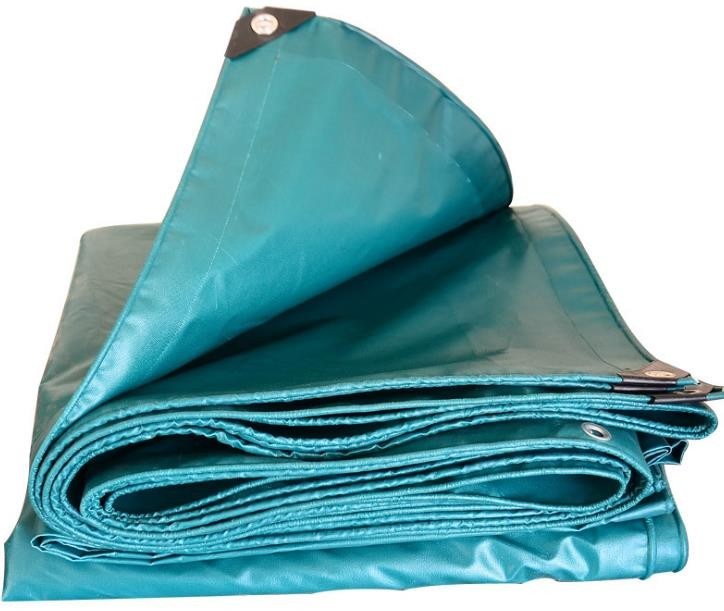 Green 350gsm PVC Tarpaulin Fabric For Truck Cargo Cover Anti
